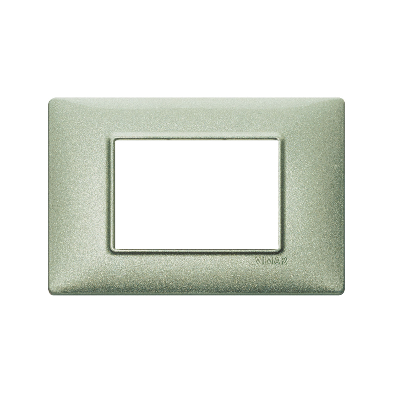 PLACA VIMAR PLANA METALLO 3 MÓDULOS