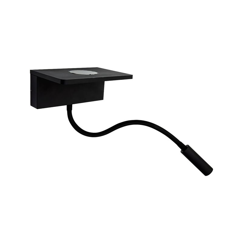 APLIQUÉ MURO LED STUDIO LECTURA DIRIGIBLE USB 3W LUZ CÁLIDA