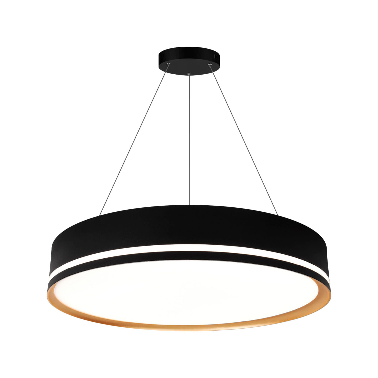 LÁMPARA COLGANTE LED STUDIO DELINE REDONDA 120W LUZ CÁLIDA